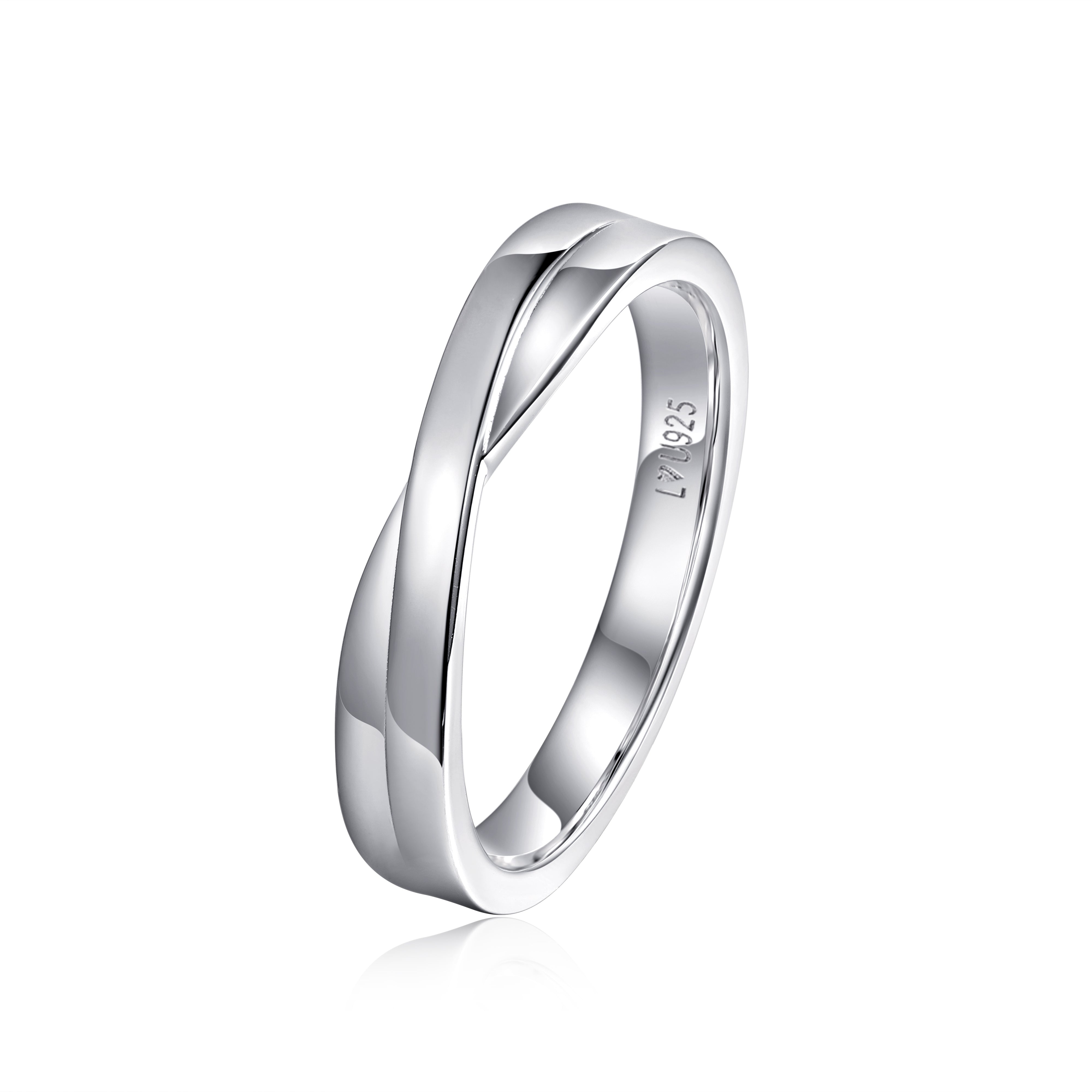 Anillo Matrimonio Entrelazado H – Louty Joyería